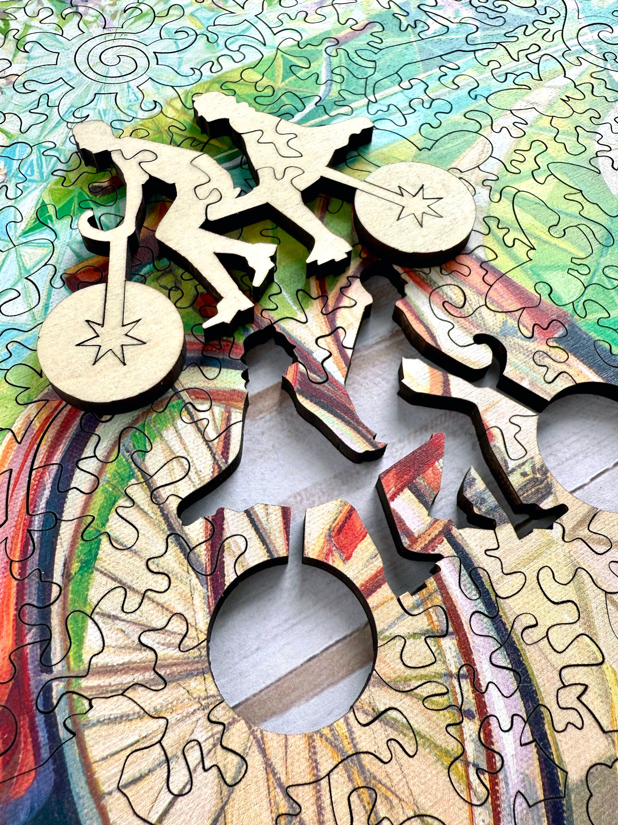 Lilac Daydream Flower Puzzle for Adults | Medium Wooden Jigsaw ...